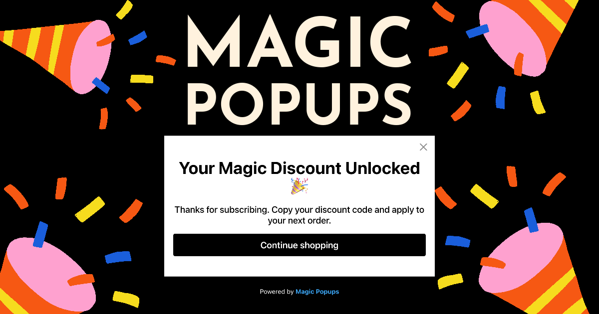 Magic Popups | Easily design your email popups with Magic Popups